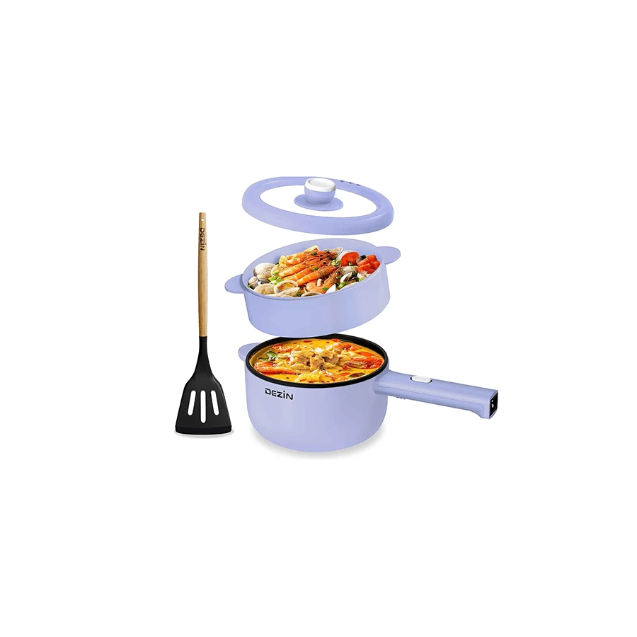 Dezin Electric Cooker, 2L Non-Stick Sauté Pan, Rapid Noodles Cooker ...