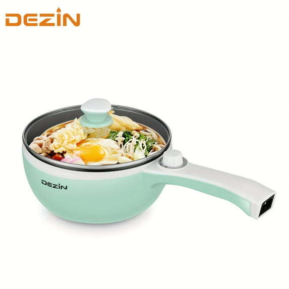 Dezin Hot Pot Electric with Steamer Upgraded, Non-Stick Sauté Pan ...