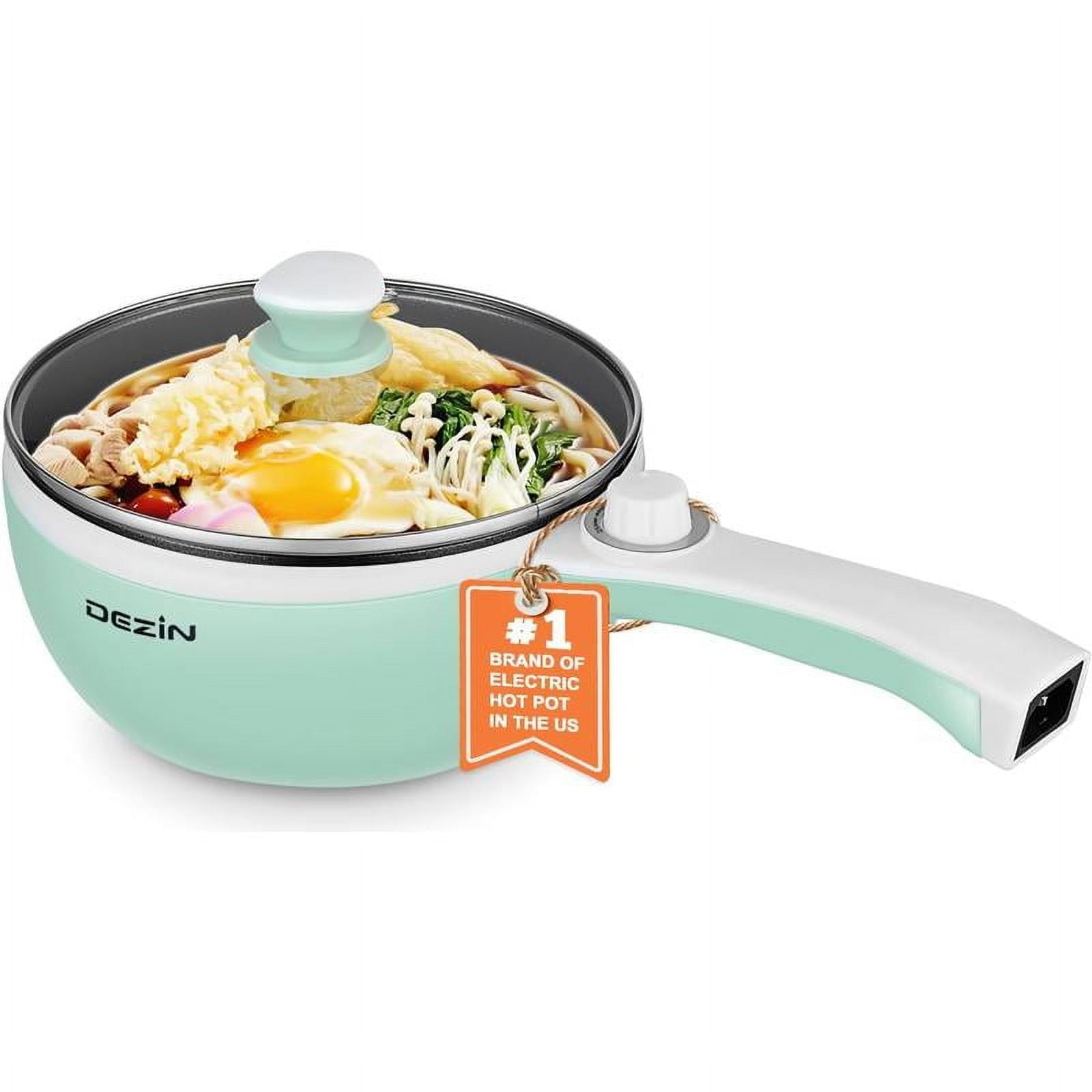 Dezin Spring sales Electric Pot, Non-Stick Sauté Pan, Mini Electric ...