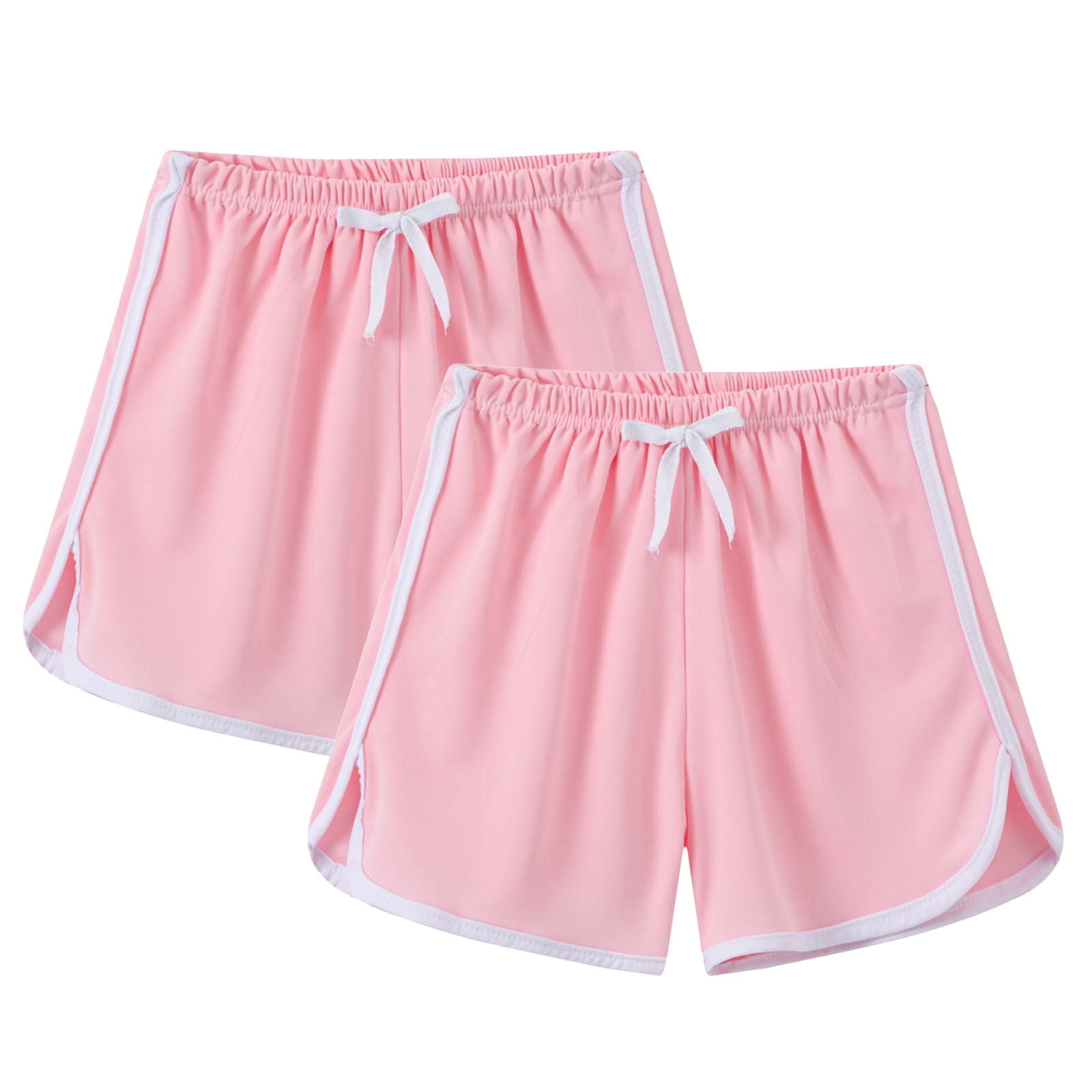 Dezsed 2 Packs Girls Boys Athletic Shorts Active Running Shorts Toddler ...