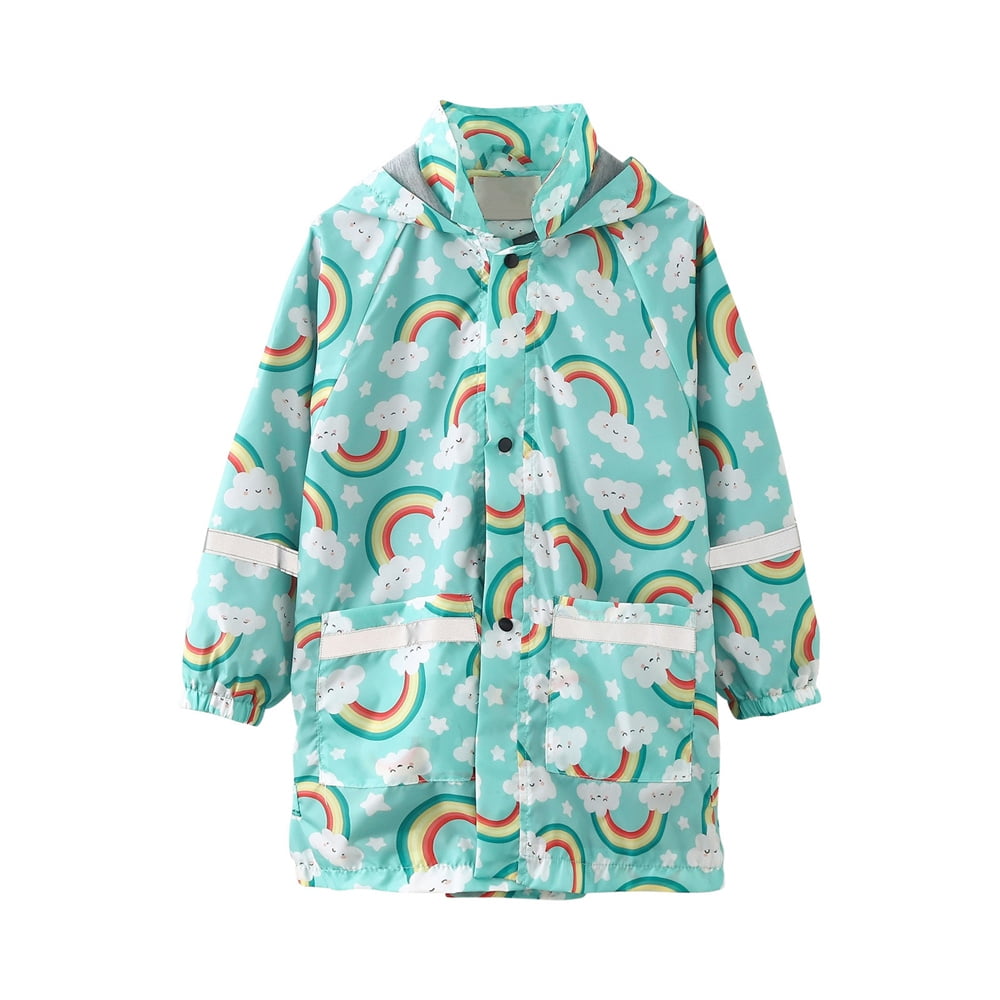Dezsed Children'S Boy Girl Rain Jacket Cute Cartoon Multicolor Long ...