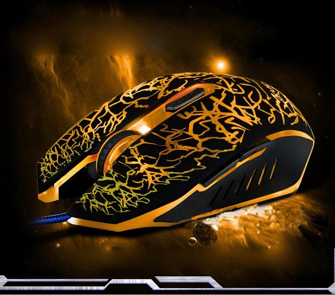 Dezsed Colorful Backlight 4000DPI Optical Wired Gaming Mouse Mice ...