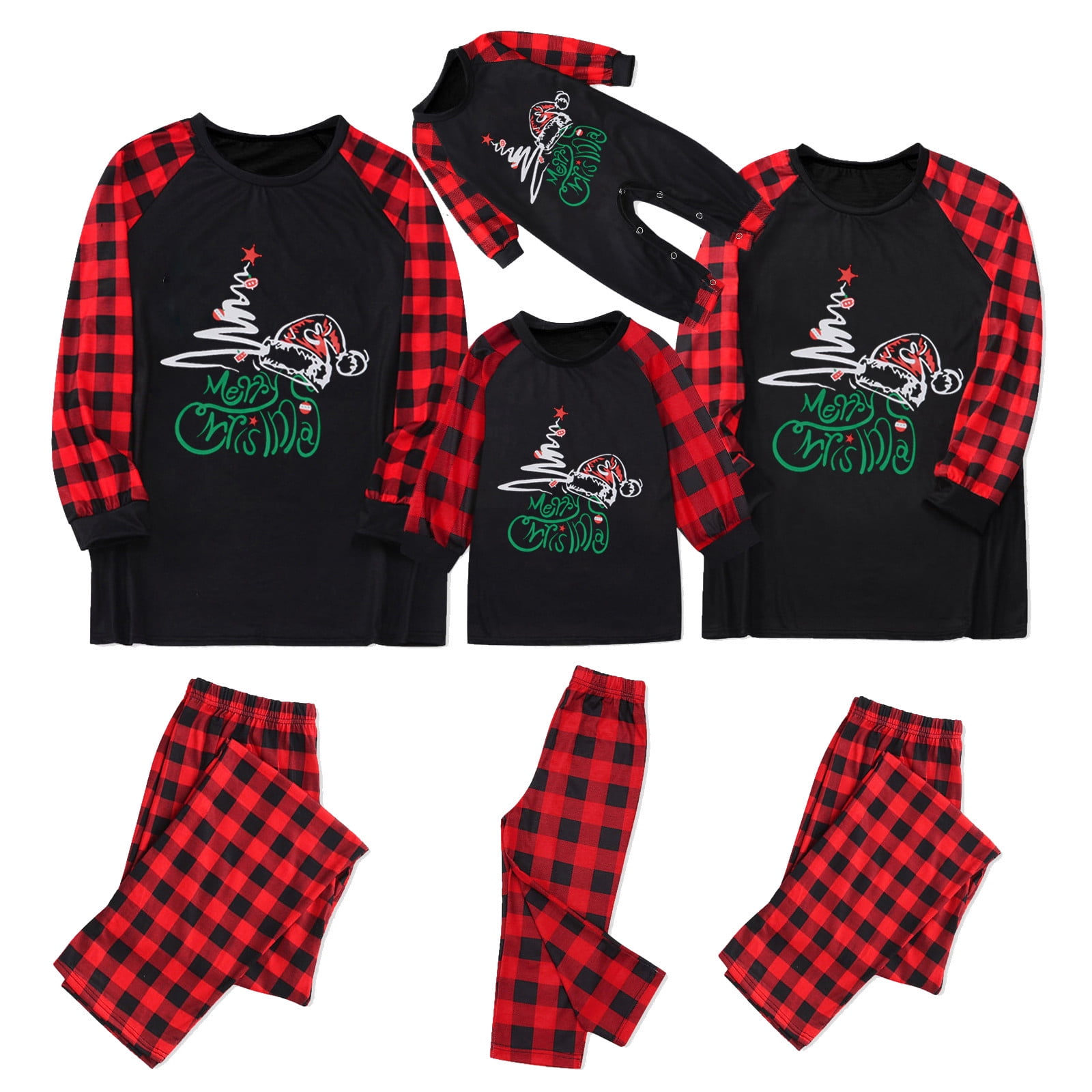 Dezsed Holiday Christmas Pajamas Family Matching Pjs Set Kid Sleepwear ...