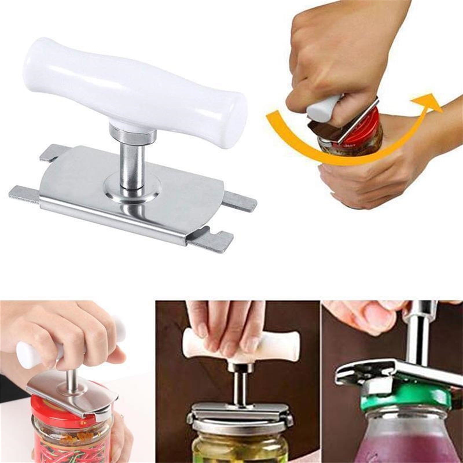 Dezsed Jar Opener, Jar Lid Opener For Seniors With Arthritis, Stainless ...