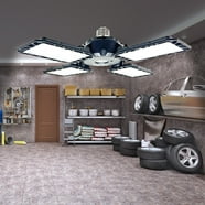 LED Garage Lights, 60W Deformable LED Ceiling Lights 5400 Lumens Shop ...