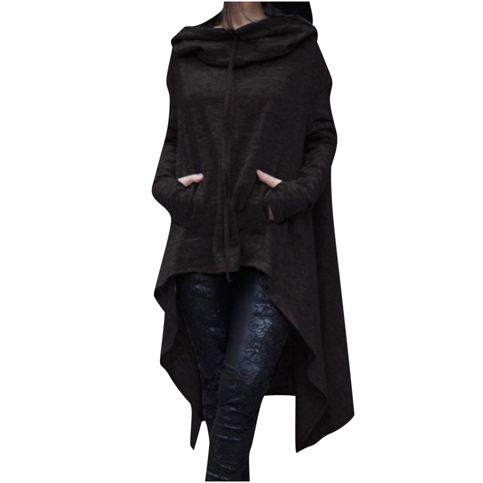 Dezsed Plus Size Hooded Sweatshirts Long Sleeve Loose Casual Pullover ...