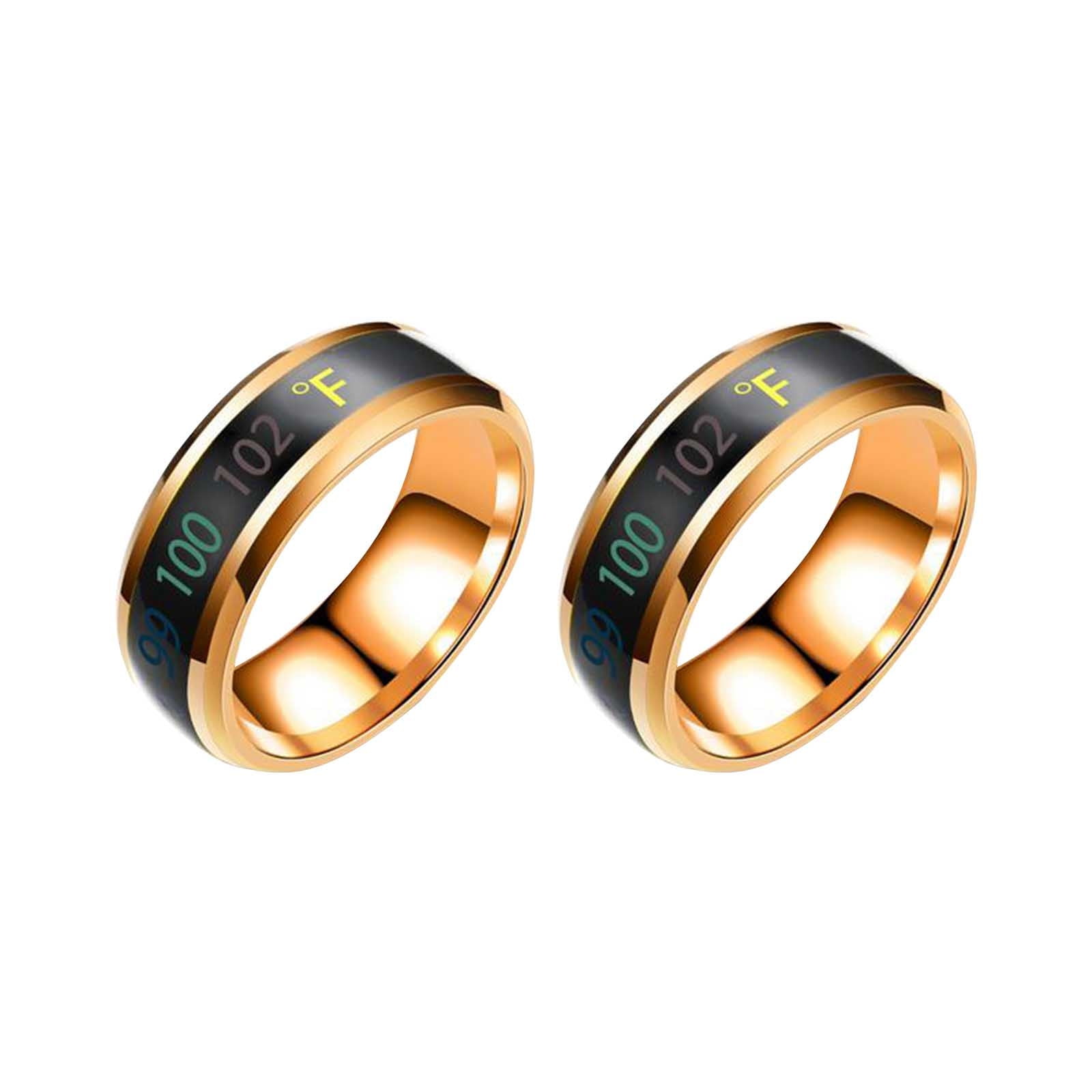 Christmas Savings! Dezsed Rings Jewelry Temperature Monitoring Ring ...