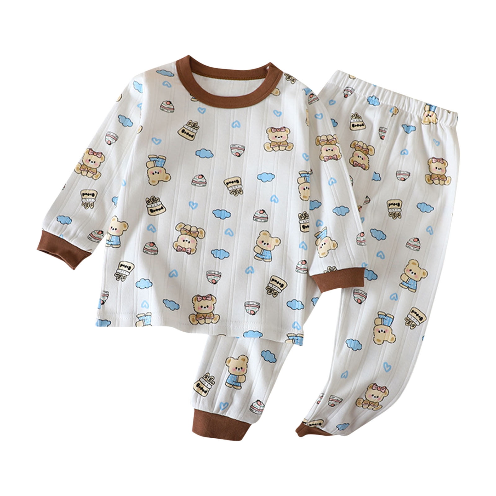 Dezsed Two-Piece Pajama Set for Boys and Girls, Snug Kids Pjs Sleepwear ...