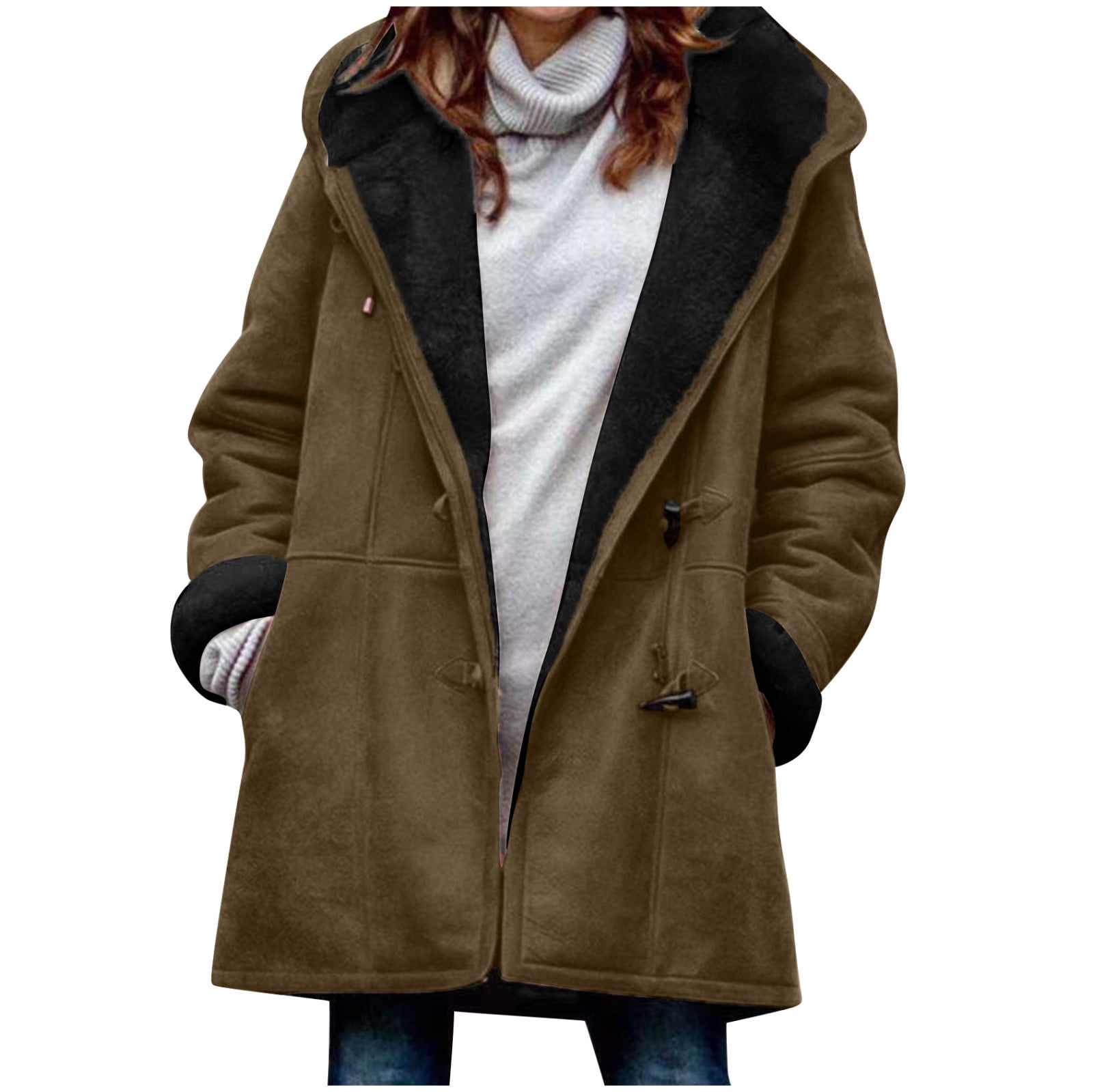 Dezsed Winter Coats for Women Plus Size Clearance Women Winter Plus ...