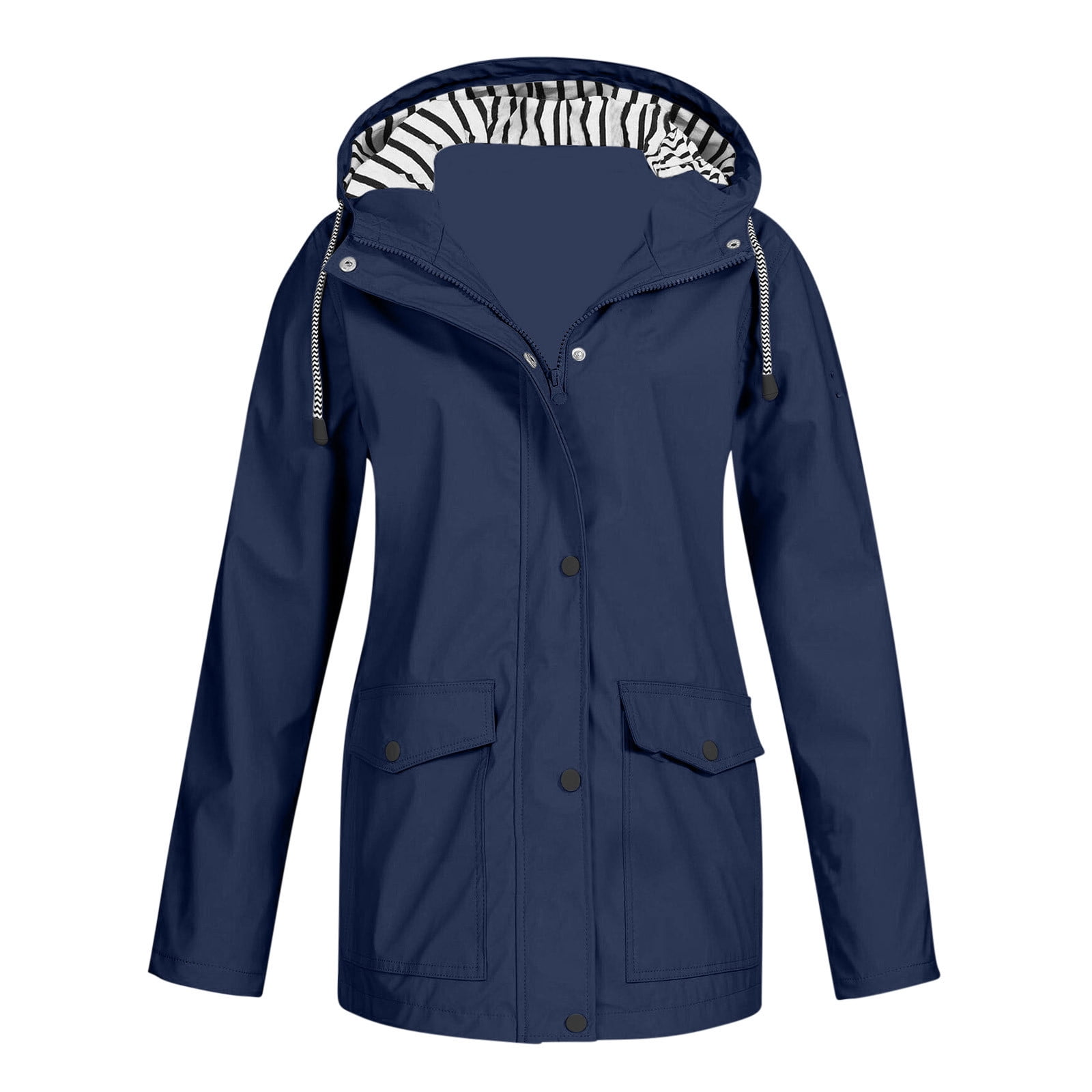 Dezsed Womens Rain Jacket with Hood Women Solid Rain Jacket Outdoor ...