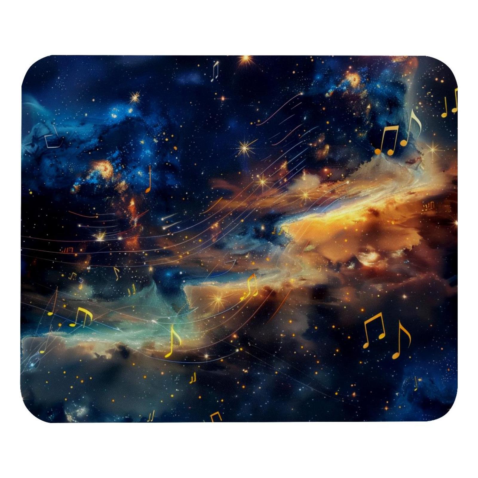 DfaoWkGE Space Galaxy Music Notes Printed Mouse Pad Jiaji Cloth ...