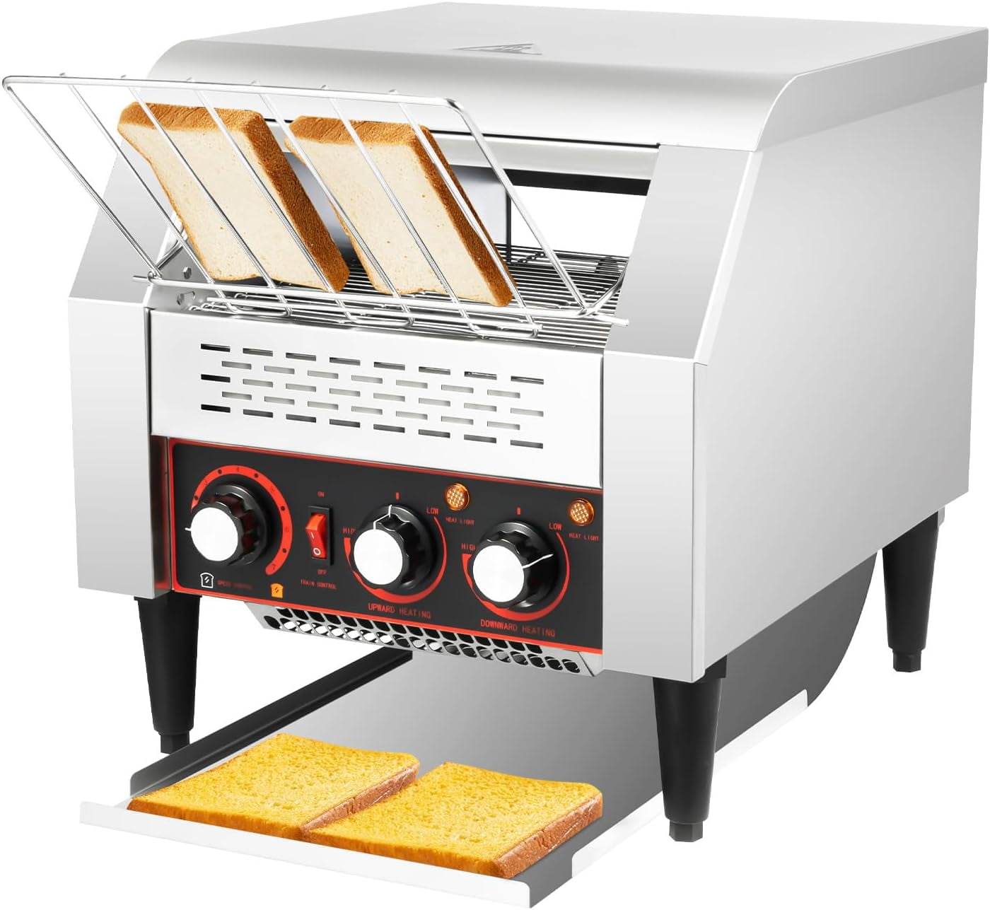Dfmyhked 2200W Commercial Conveyor Toaster 300 Slices/Hour, 110V ...