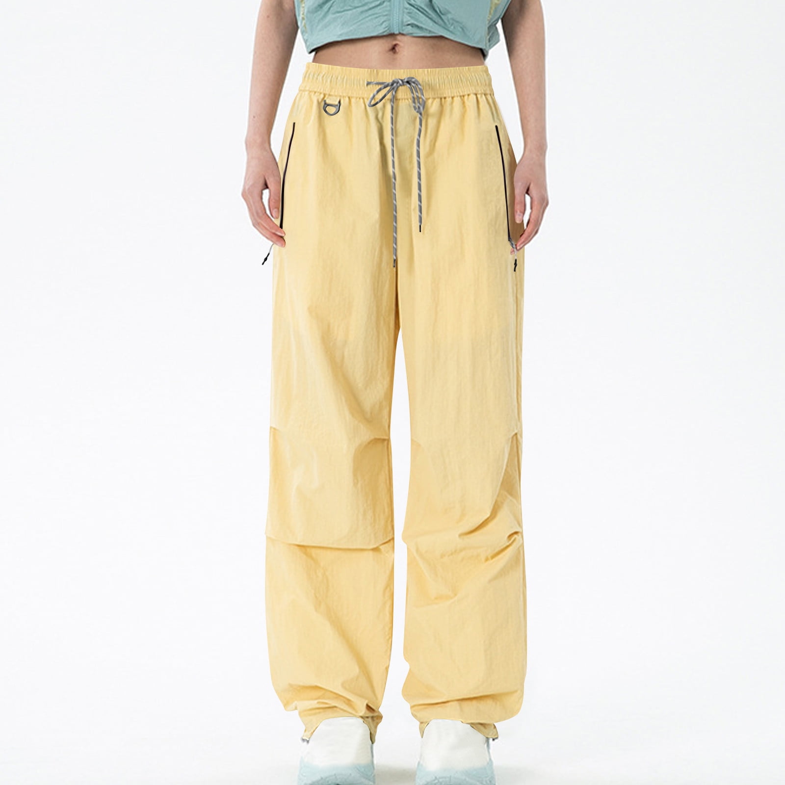 Dgankt Cargo Pants Women Outdoor Drying Workwea Curved Knife Pants Paratrooper Sports Pants Long ...