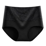 Dgankt Lingerie for Women Women's High-Waisted Lace Trim Tummy Control ...