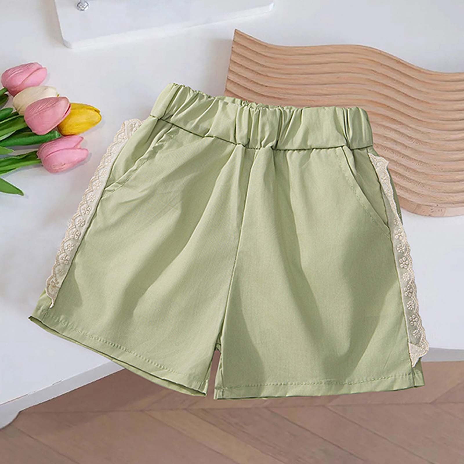 Dgankt Under Dress Shorts Girls' Summer Casual Lace Shorts Wide Leg ...