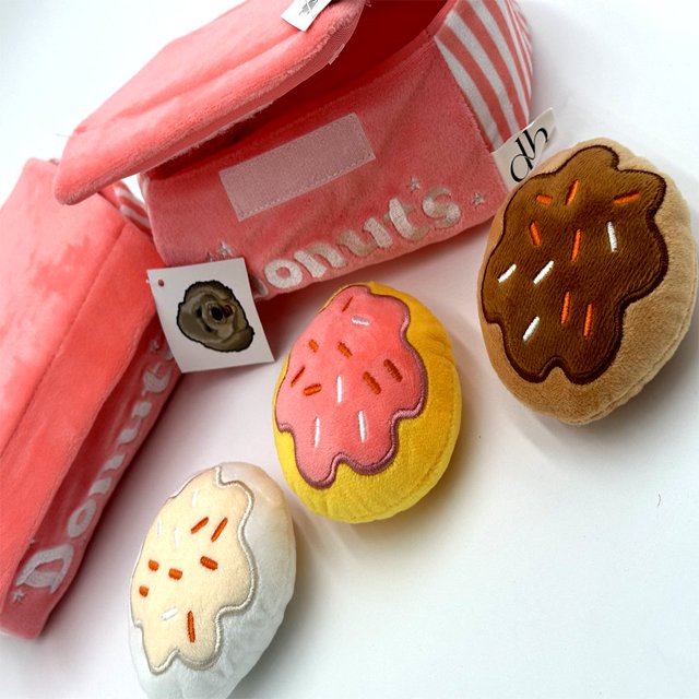 Dh Doodle Head Box of Squeaky Donuts for Small & Medium Doodles ...