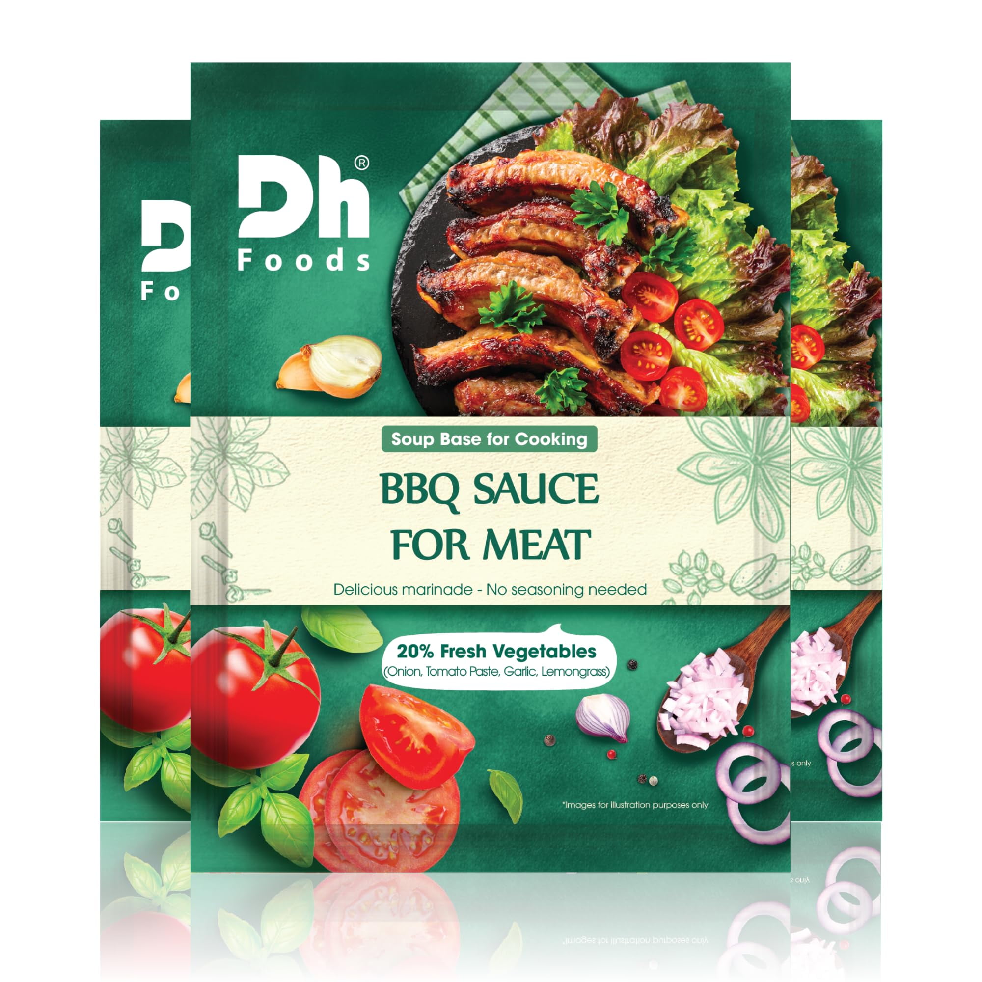 Dh Foods Barbecue Marinade, MMF7 Rich Bbq Smoke Flavor, with Tomato, for Marinating Chicken ...