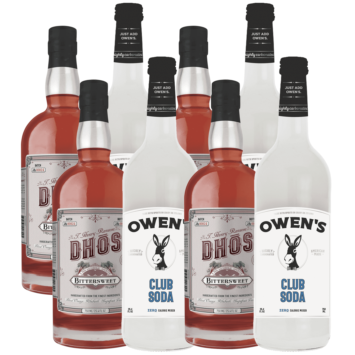 Dhōs Handcrafted Non-Alcoholic Bittersweet Pack w 4 Pack Owen’s Mixers ...