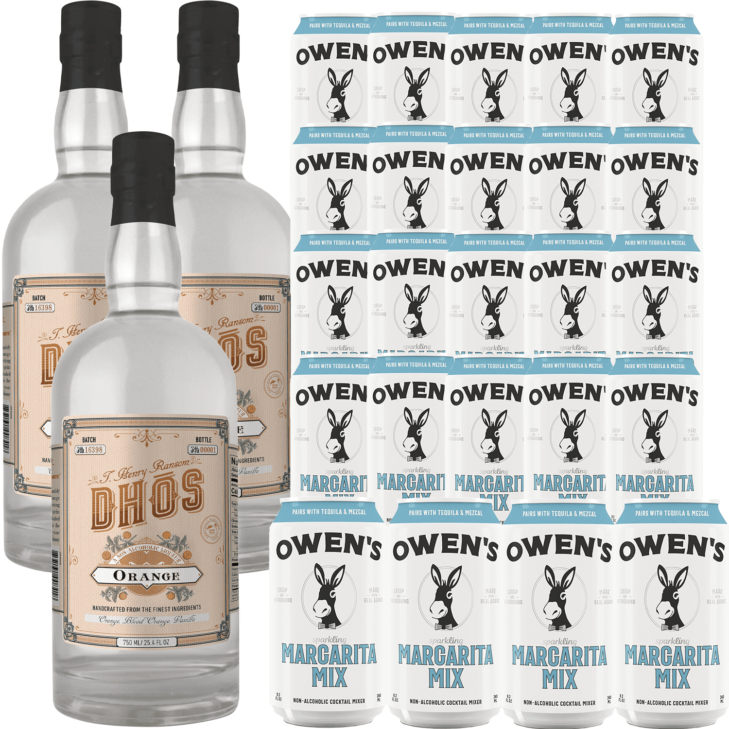 Dhōs Handcrafted Non-Alcoholic Orange 750 ML Bottle w Pack Owen’s ...