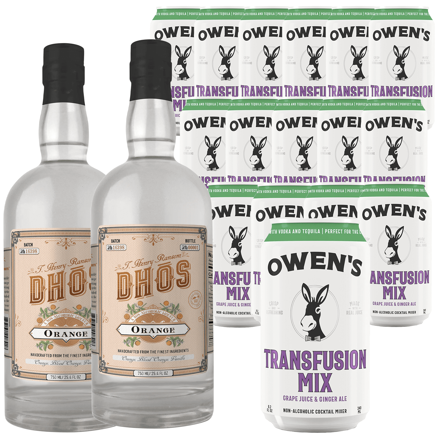 Dhōs Handcrafted Non-Alcoholic Orange 750 ML Bottle w Pack Owen’s ...