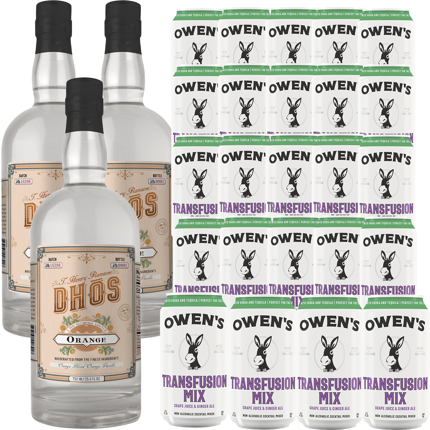 Dhōs Handcrafted Non-Alcoholic Orange 750 ML Bottle w Pack Owen’s ...