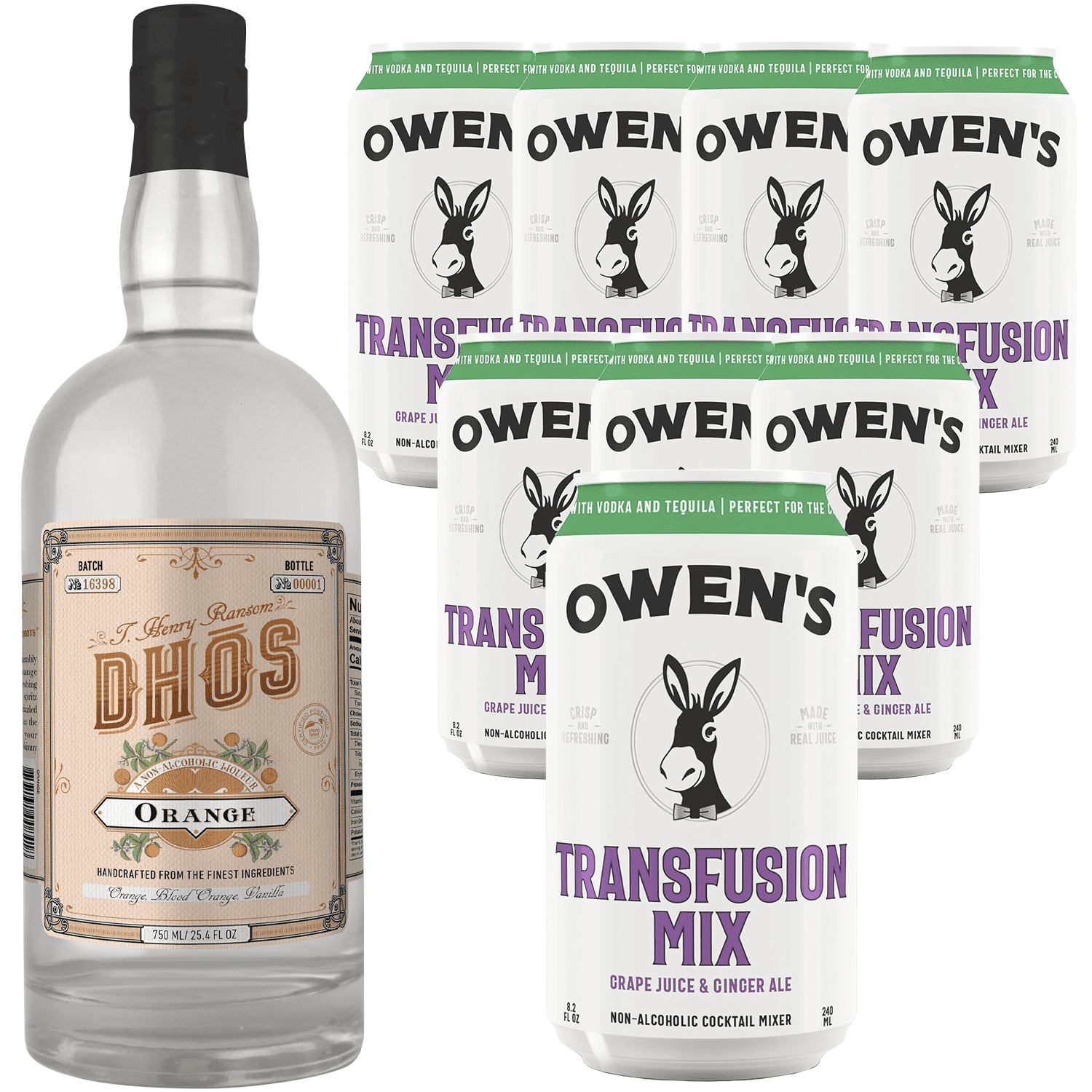 Dhōs Handcrafted Non-Alcoholic Orange 750 ML Bottle w Pack Owen’s ...