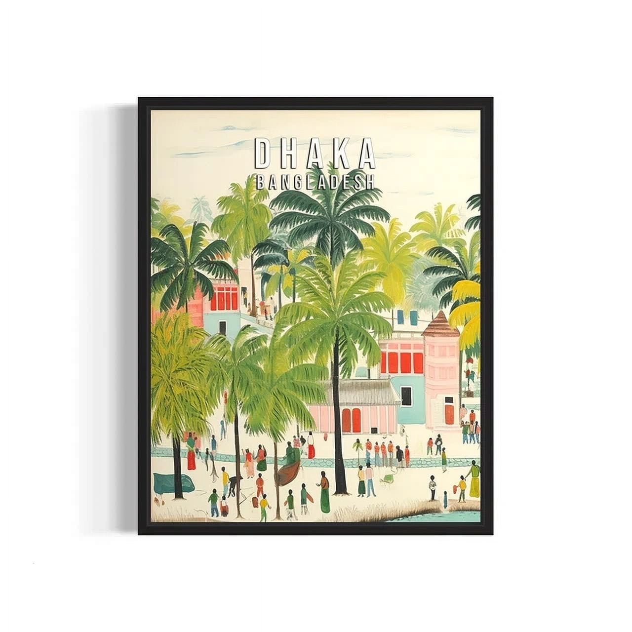 Dhaka Bangladesh Landscape Poster Art Print Wall Art Painting Artwork ...