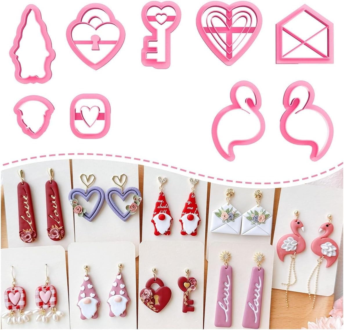 Dhanishtha Valentines Polymer Clay Cutter Cutters LoveClay Cutter Clay ...