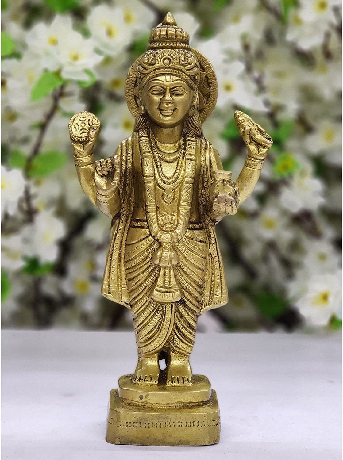 Dhanvantari Avatar of Lord Vishnu God of Ayurveda Lord Dhanvantri Brass ...