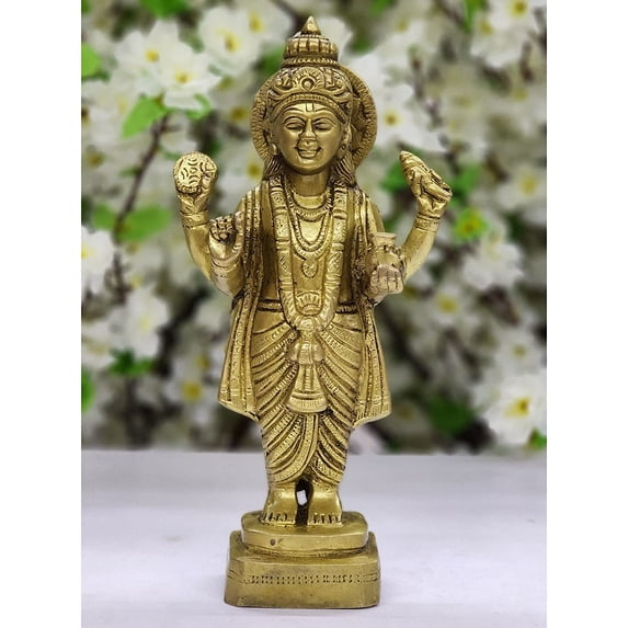 Dhanvantari Avatar of Lord Vishnu God of Ayurveda Lord Dhanvantri Brass ...