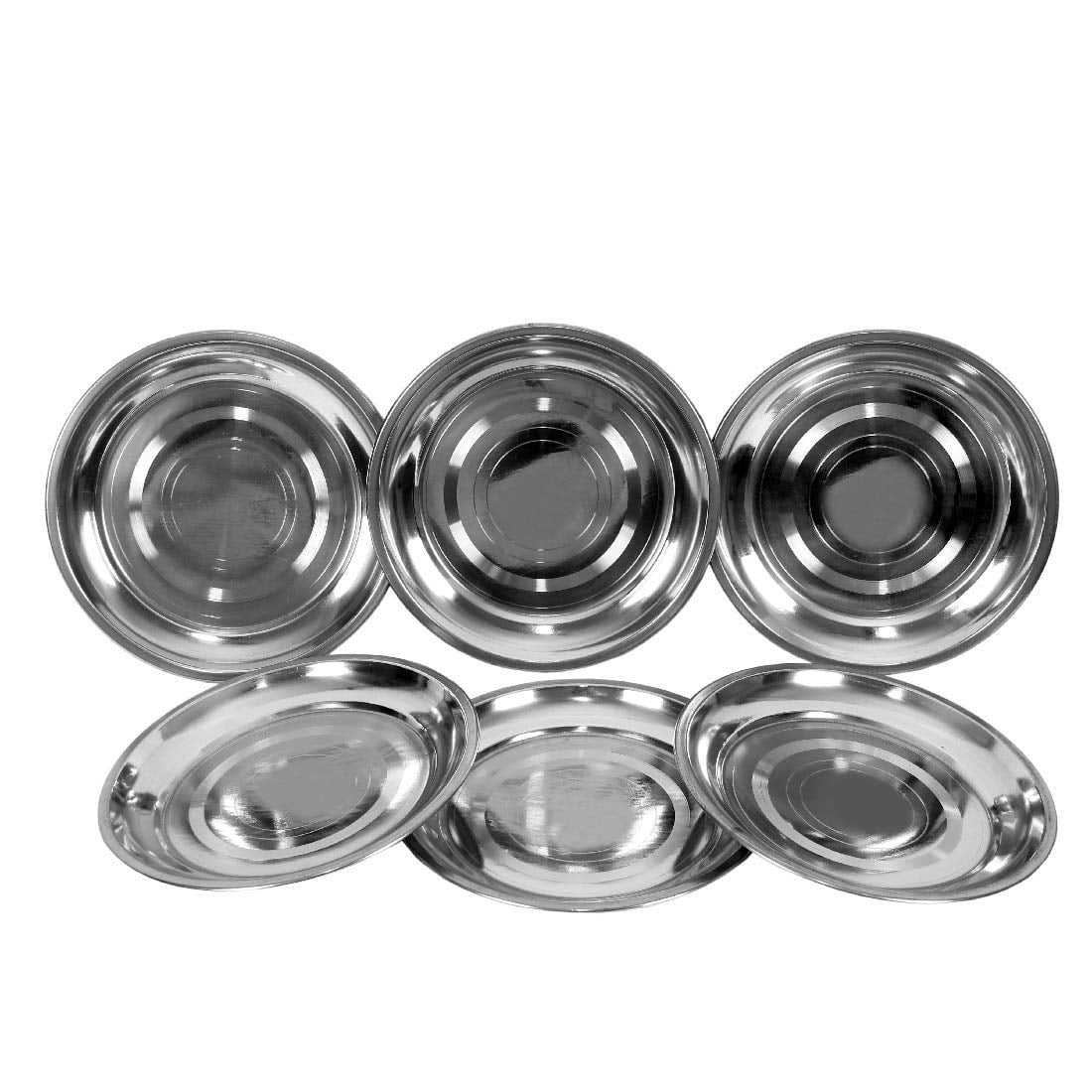 Dharam Paul Traders Stainless Steel PlatesSide Serving Plates Quarter ...