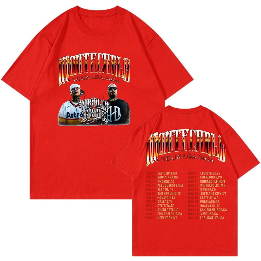 Dharius Tour T-shirt Tornillo Rapper Merch 2024 Crewneck Short Sleeve ...