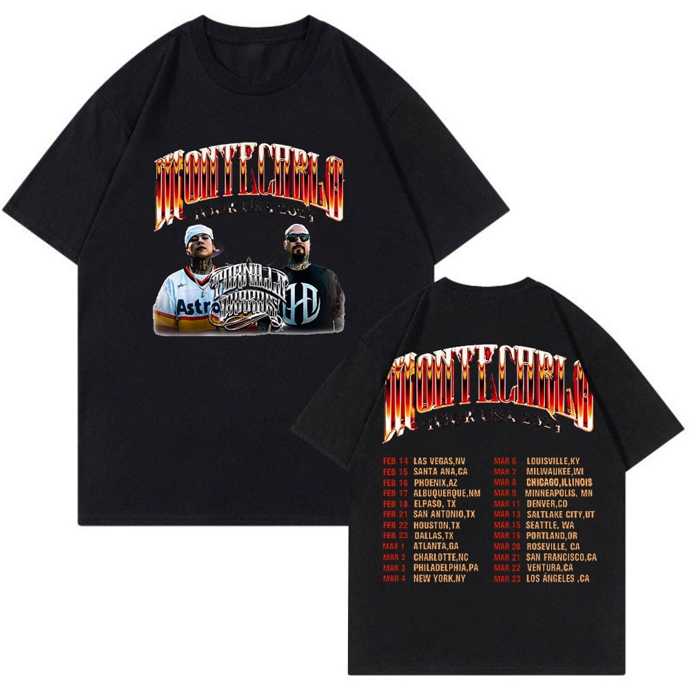 Dharius Tour T-shirt Tornillo Rapper Merch 2024 Crewneck Short Sleeve ...
