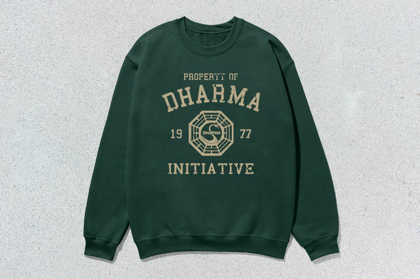 Dharma Initiative 1977 Tv Show Lost Printed Cotton Hoodie 8998, Hoodie Usa Nice Design., New ...