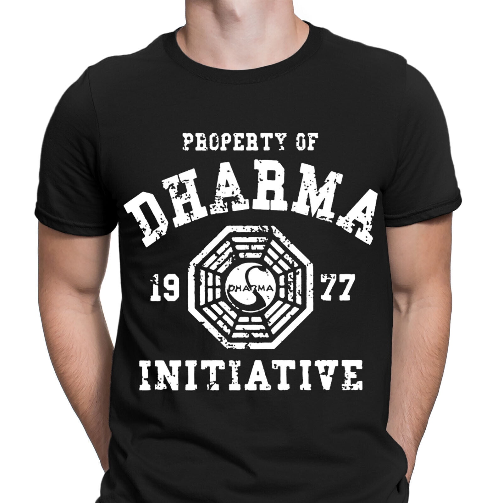 Dharma Initiative 1977 Tv Show Lost Retro Vintage Mens T-Shirts Tee Top ...