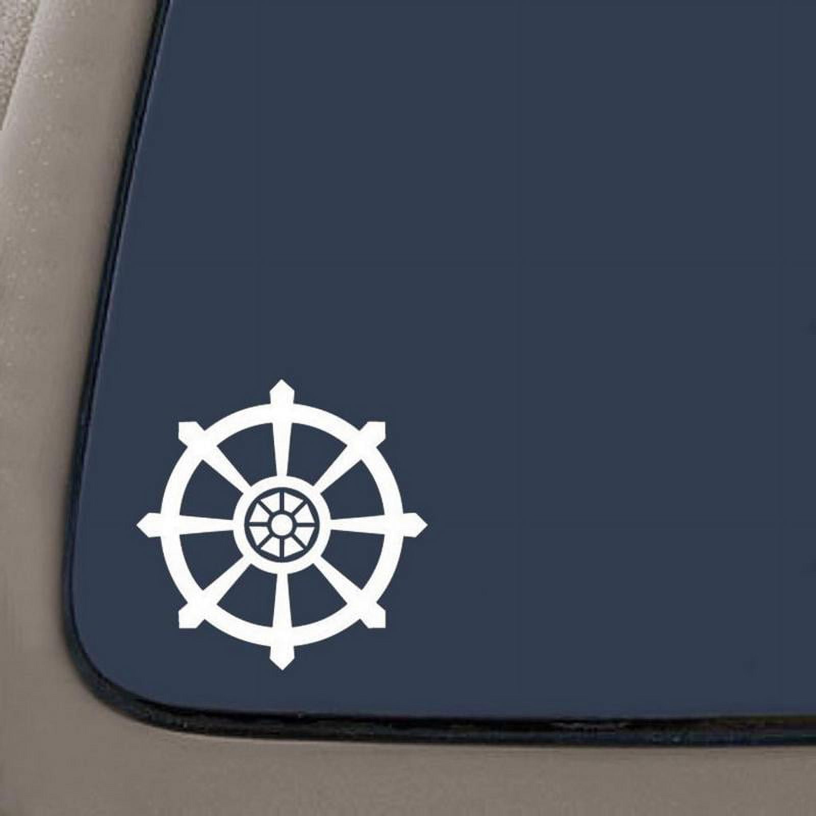 Dharma Wheel Decal Sticker | 5.5-Inches | Vinyl Decal | Car Truck Van ...