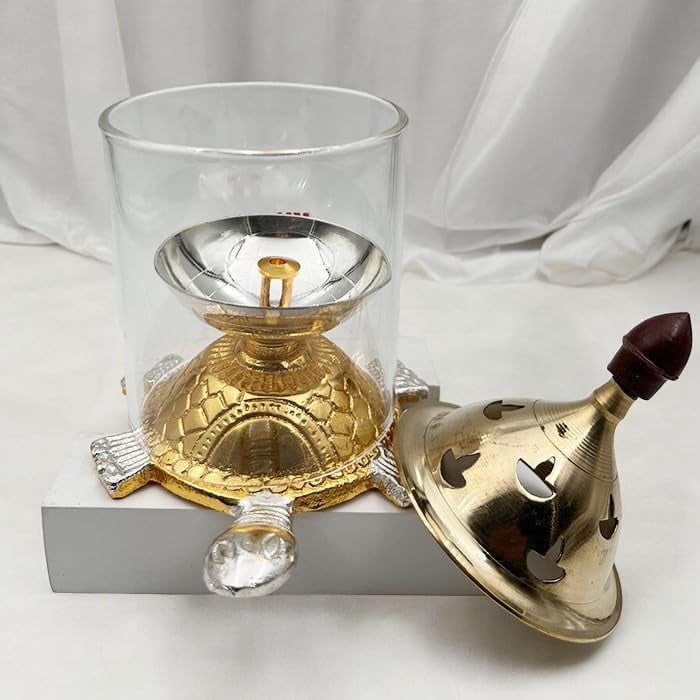 Dharmsaar Ltd Akhand Diya with Glass Cover akhand Diya with Adjustable ...