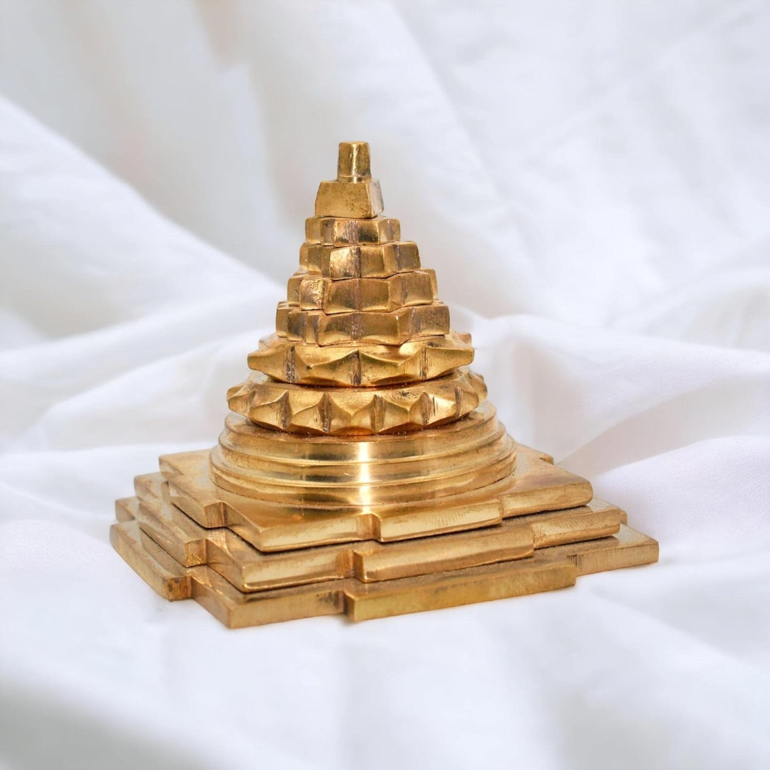 Dharmsaar Panchdhatu Meru Shree Yantra Original Laxmi Ji Maha Meru Shree Yantram for Vastu and ...