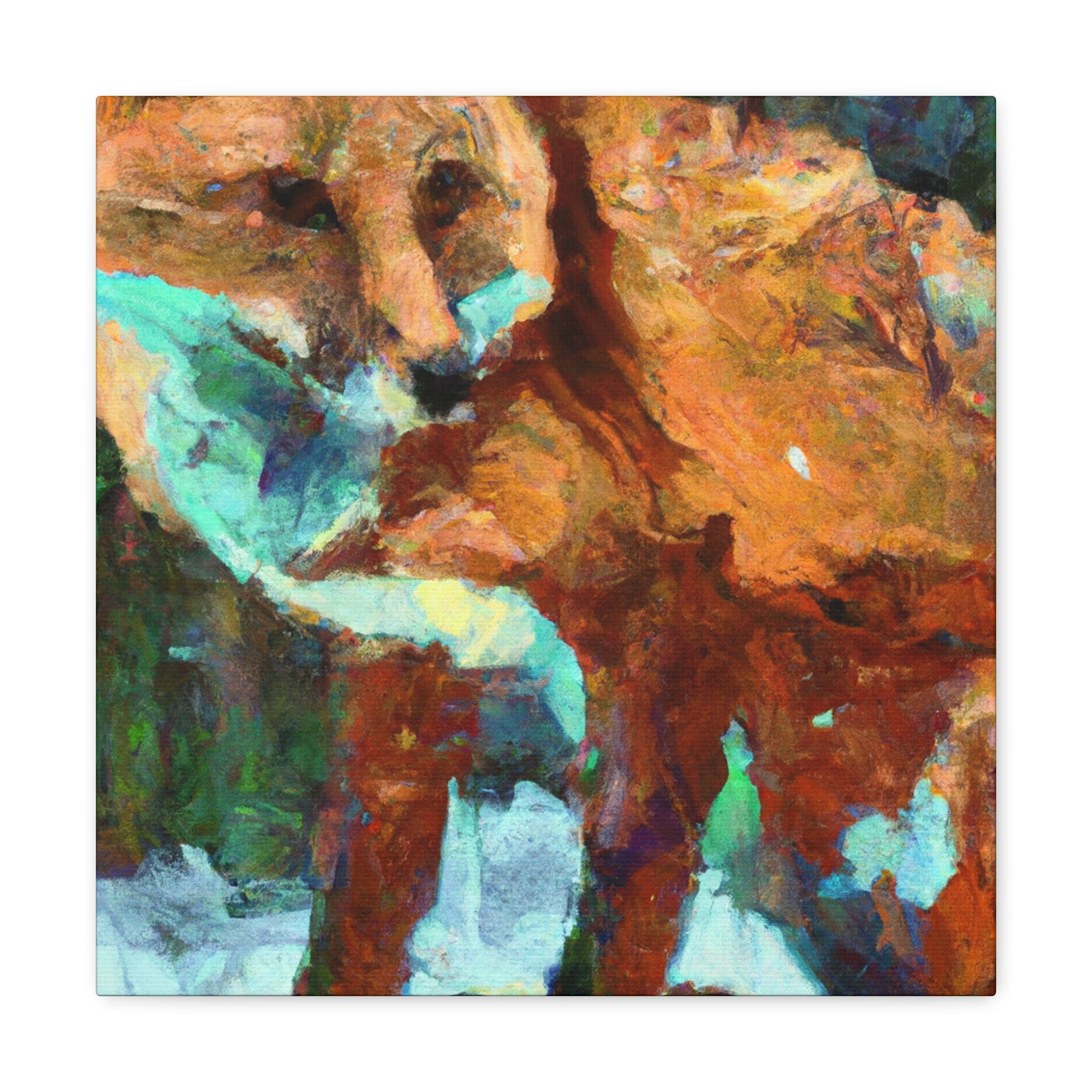 Dhole in Impressionism - Canvas - Walmart.com
