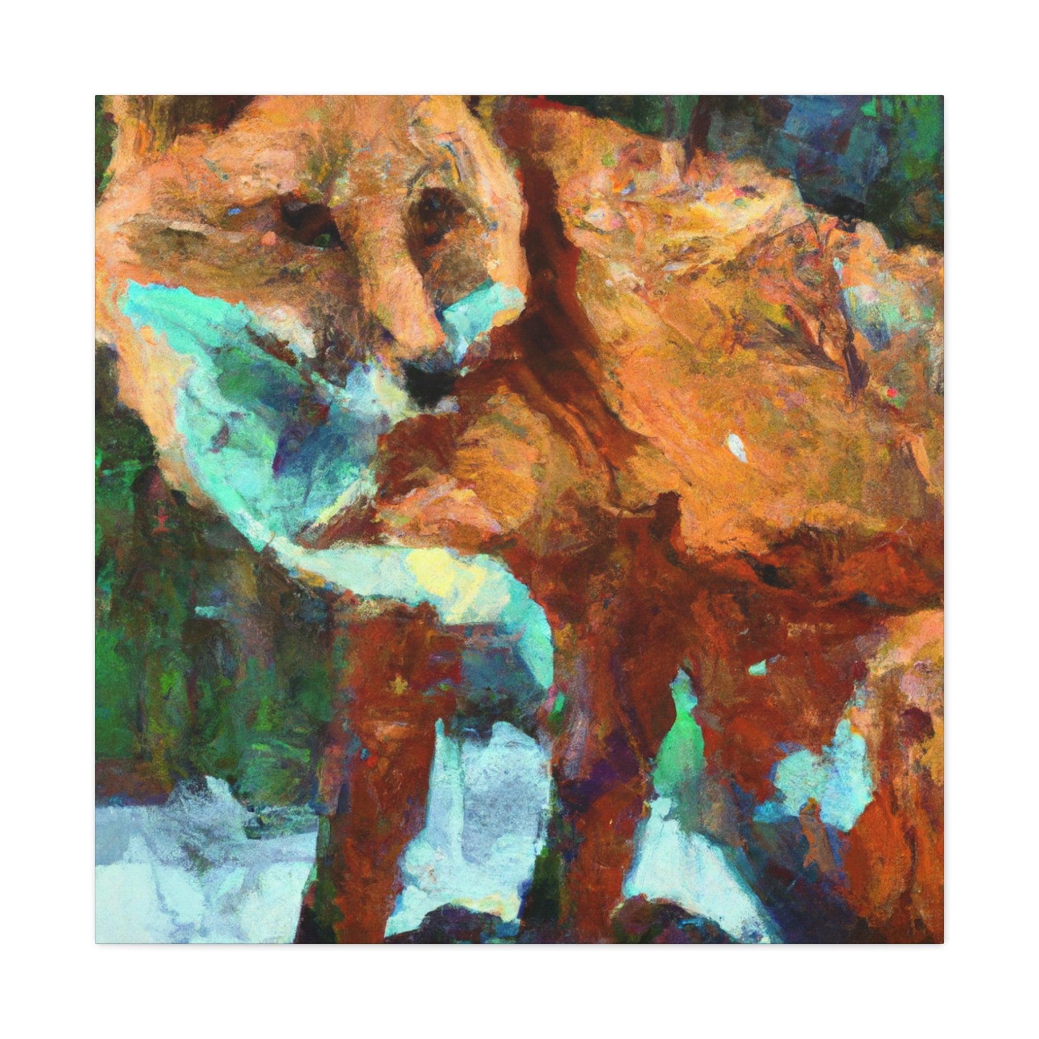 Dhole in Impressionism - Canvas - Walmart.com
