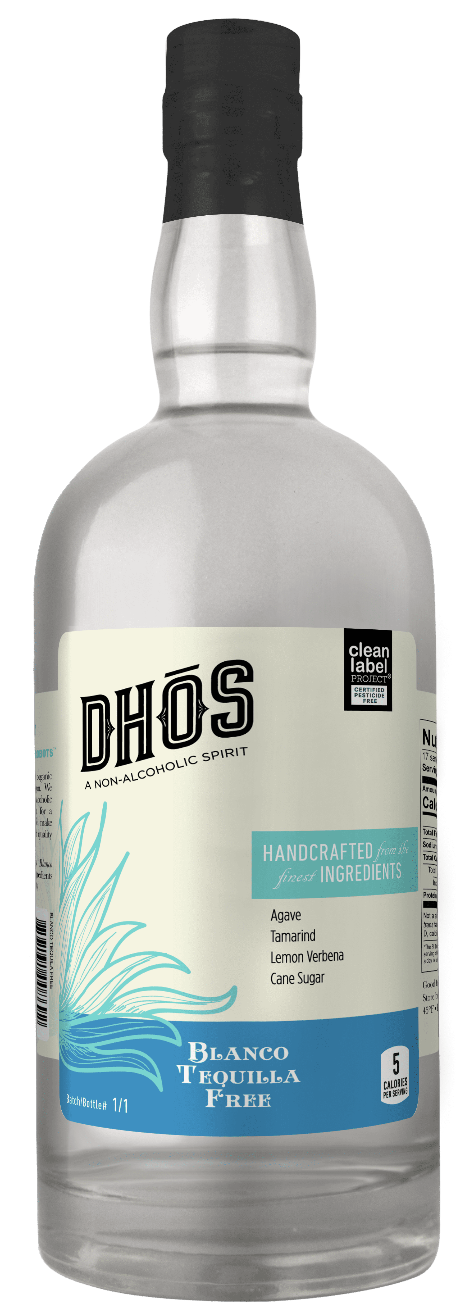 Dhos Blanco Tequilla Free Non-Alcoholic Tequila Spirit Alternative ...