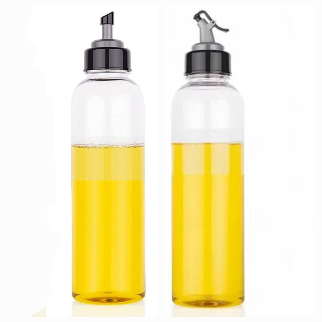 Dhrumit Oil Dispenser 1 Litre Pack of 2 Transparent LeakProof BPAFree ...