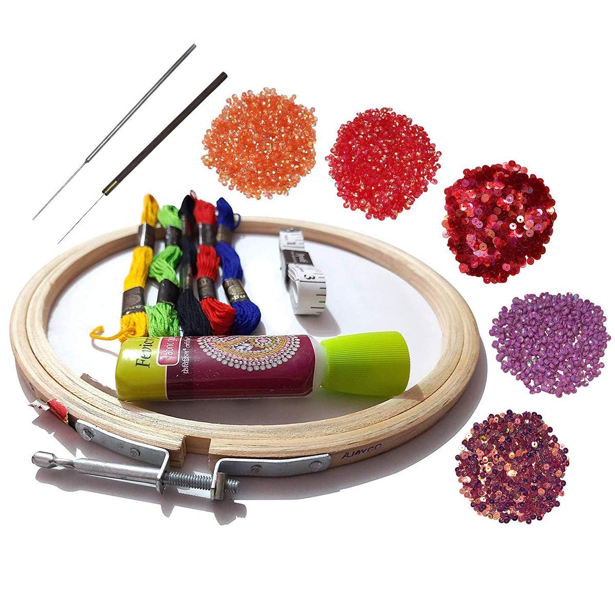 Dhruv Crafts Embroidery Beginners Kit Starter Kit for Beginners ...