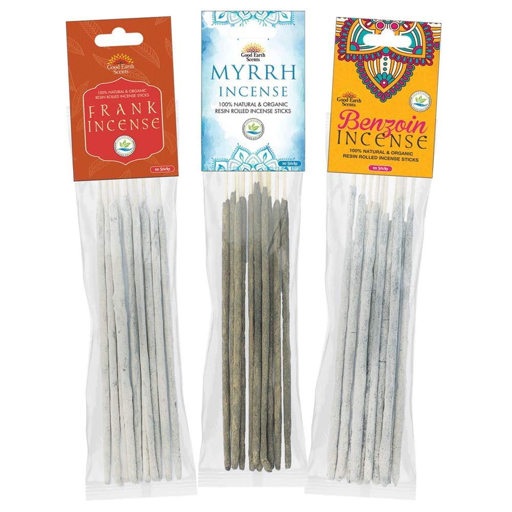 Dhupa - 100% Natural & Organic Resin Rolled Incense Sticks 10 Sticks in ...