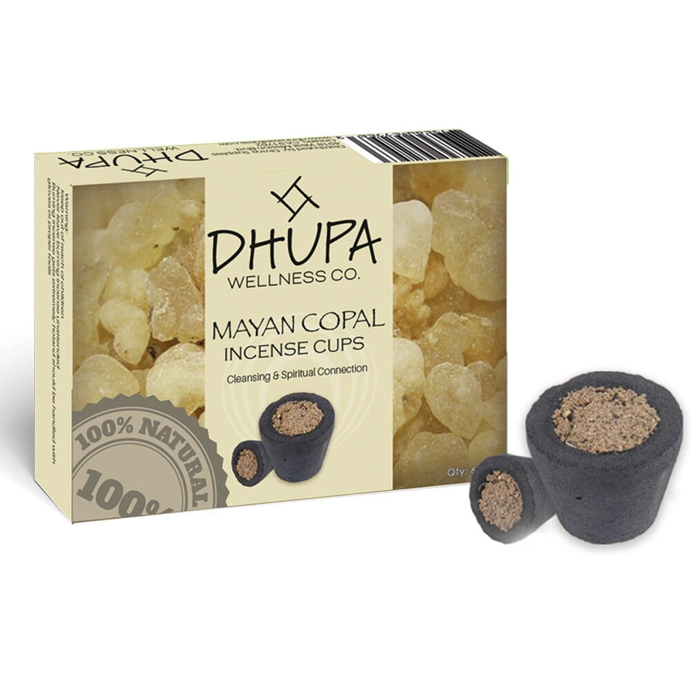 Dhupa Copal Natural Incense Smudge Cups | Organic Resin Smudge Cups ...