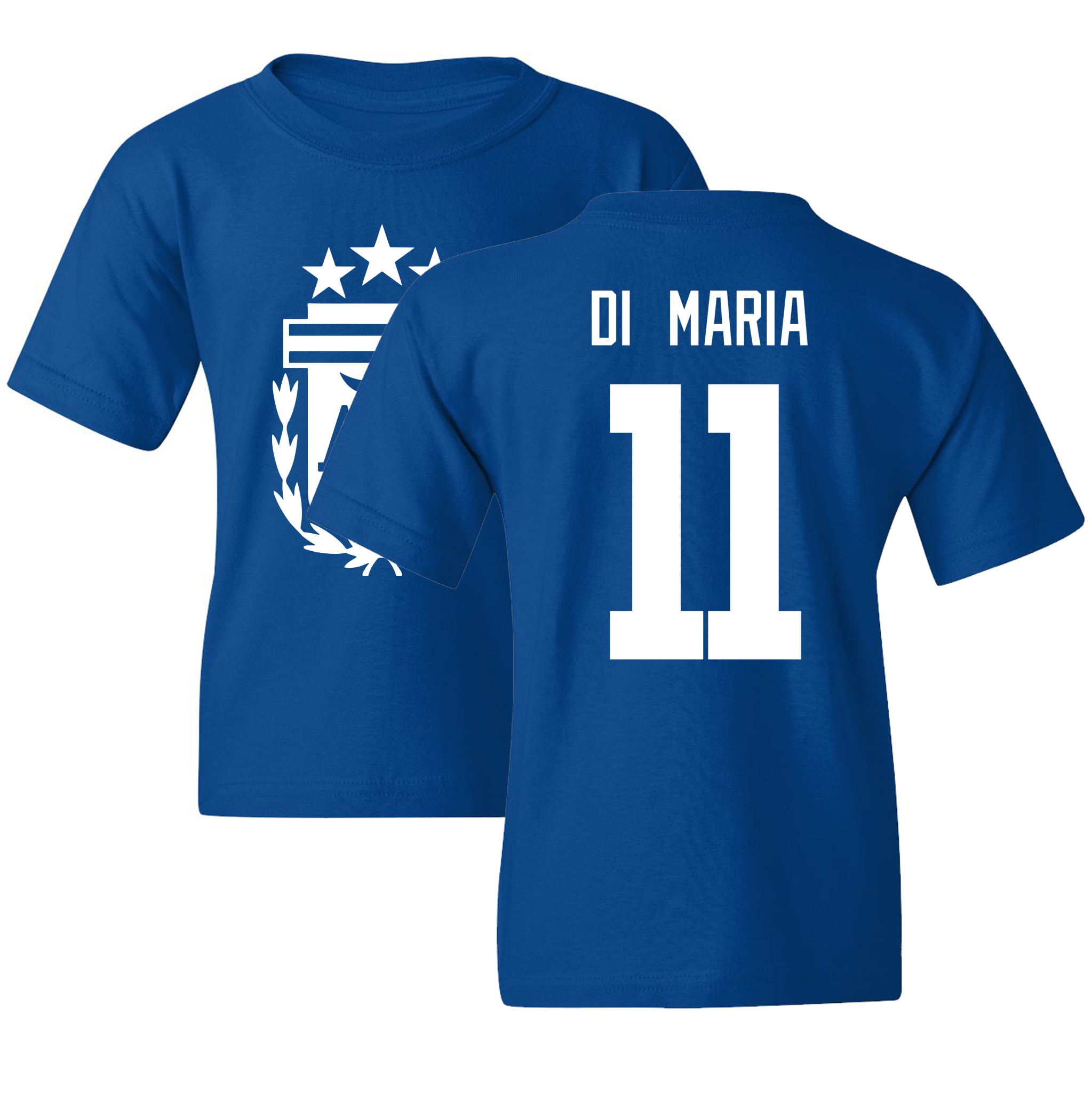 Di Maria 11 Jersey Style - Argentina Soccer Cup Fan Youth Unisex T ...