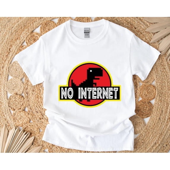 Di-No Internet Connection Dinosaur Tech Fail Meme Tee, for men & women ...