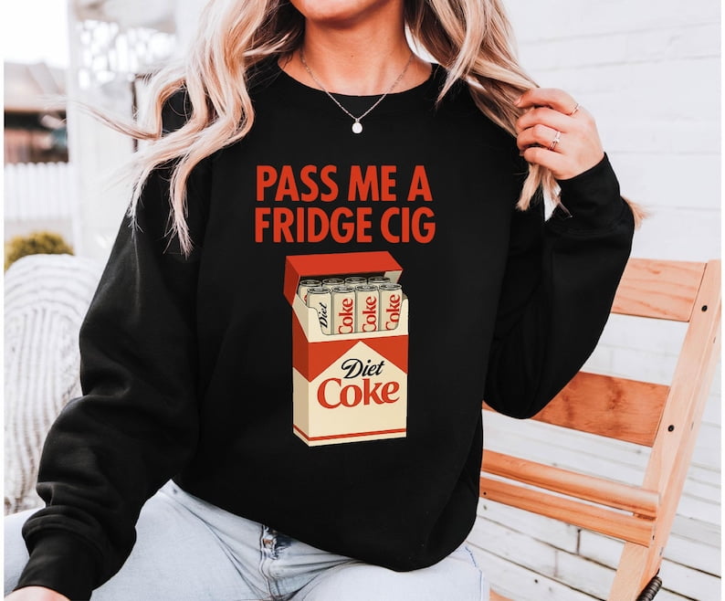 Di.et Co.ke Fridge Cig Quote Soda Humor Graphic Retro Meme Sarcastic ...