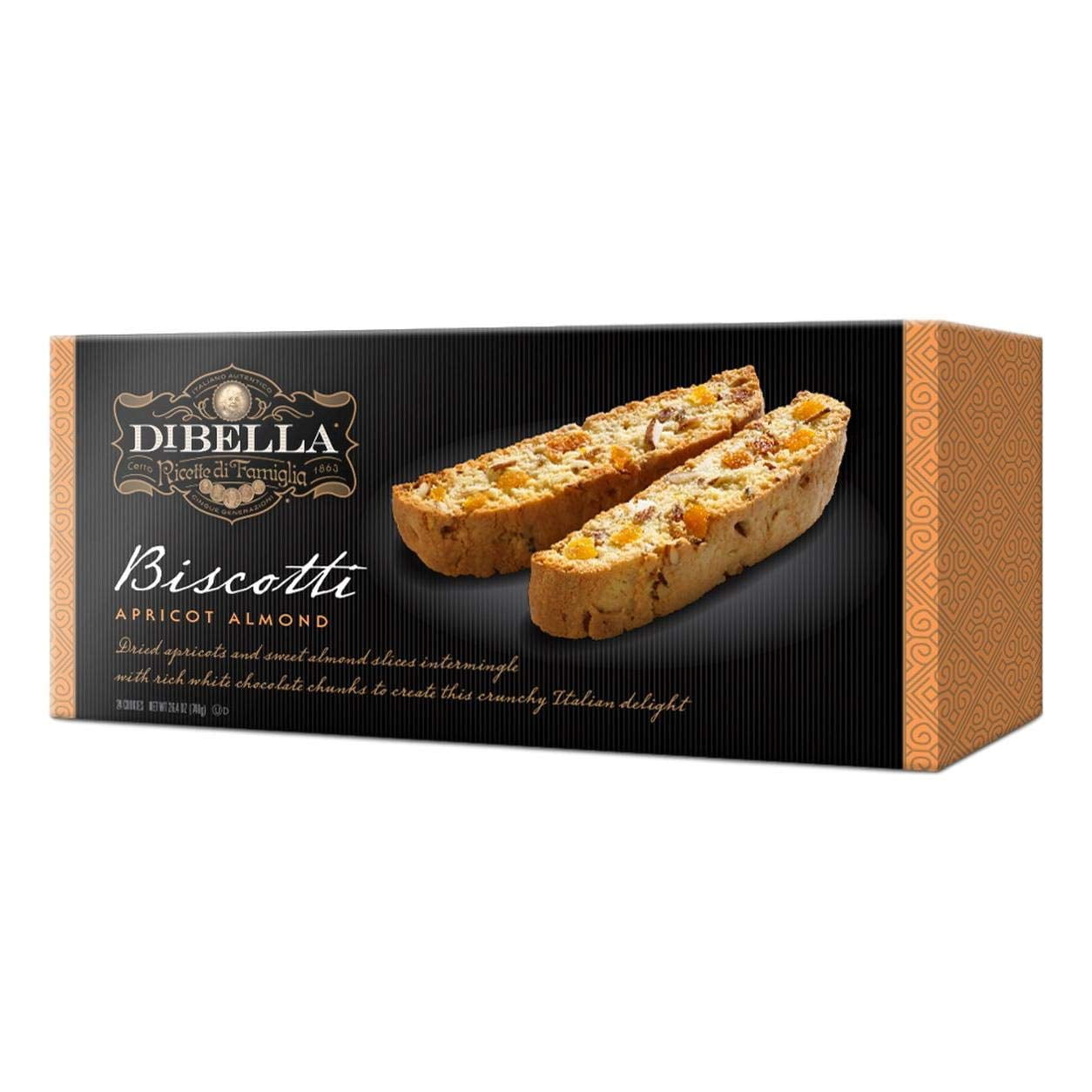 DiBella Artisan Style Italian HHA1 Biscotti Cookies (Apricot Almond ...