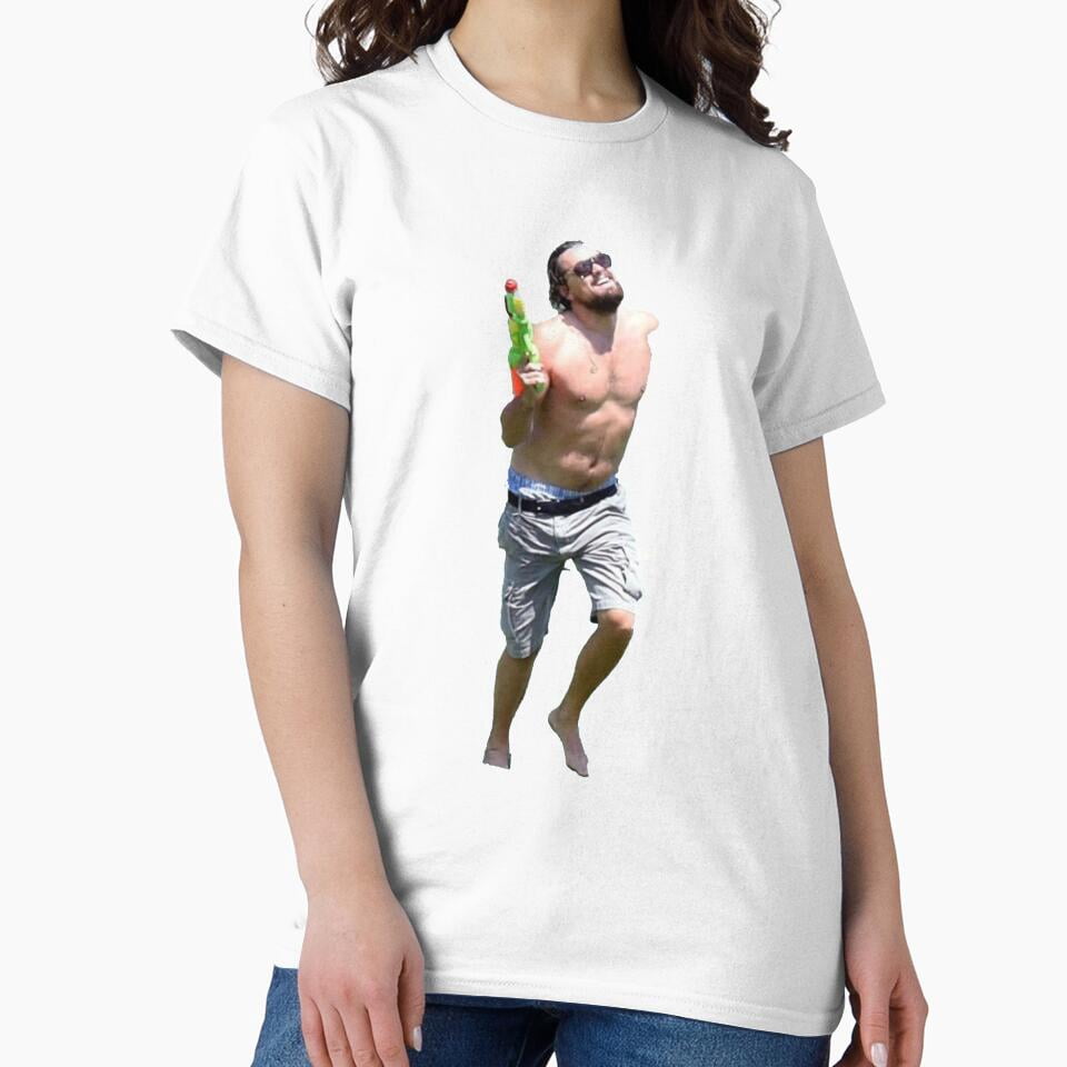DiCaprio Celebrated Actor Cinematic Legend Pop Culture Icon Portrait T ...